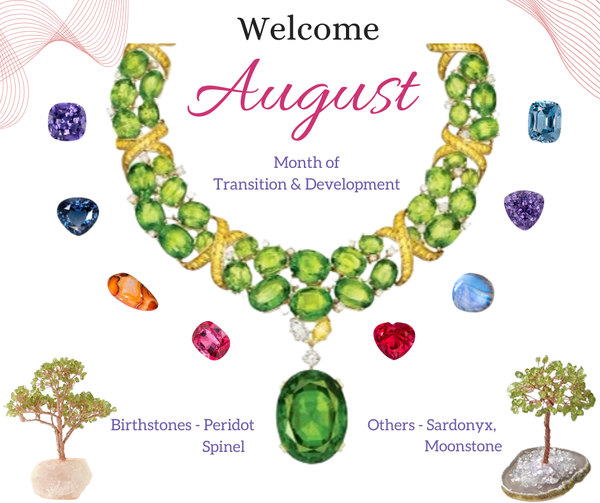 August Gemstones | Legacy Timeless Jewel Inc.